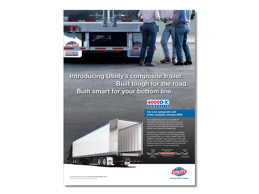Utility Trailer 4000D-X Composite Ad – Courtney Brillhart